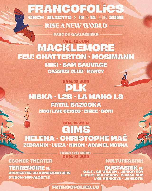 Francofolies Esch/Alzette 2026 | Fandefest